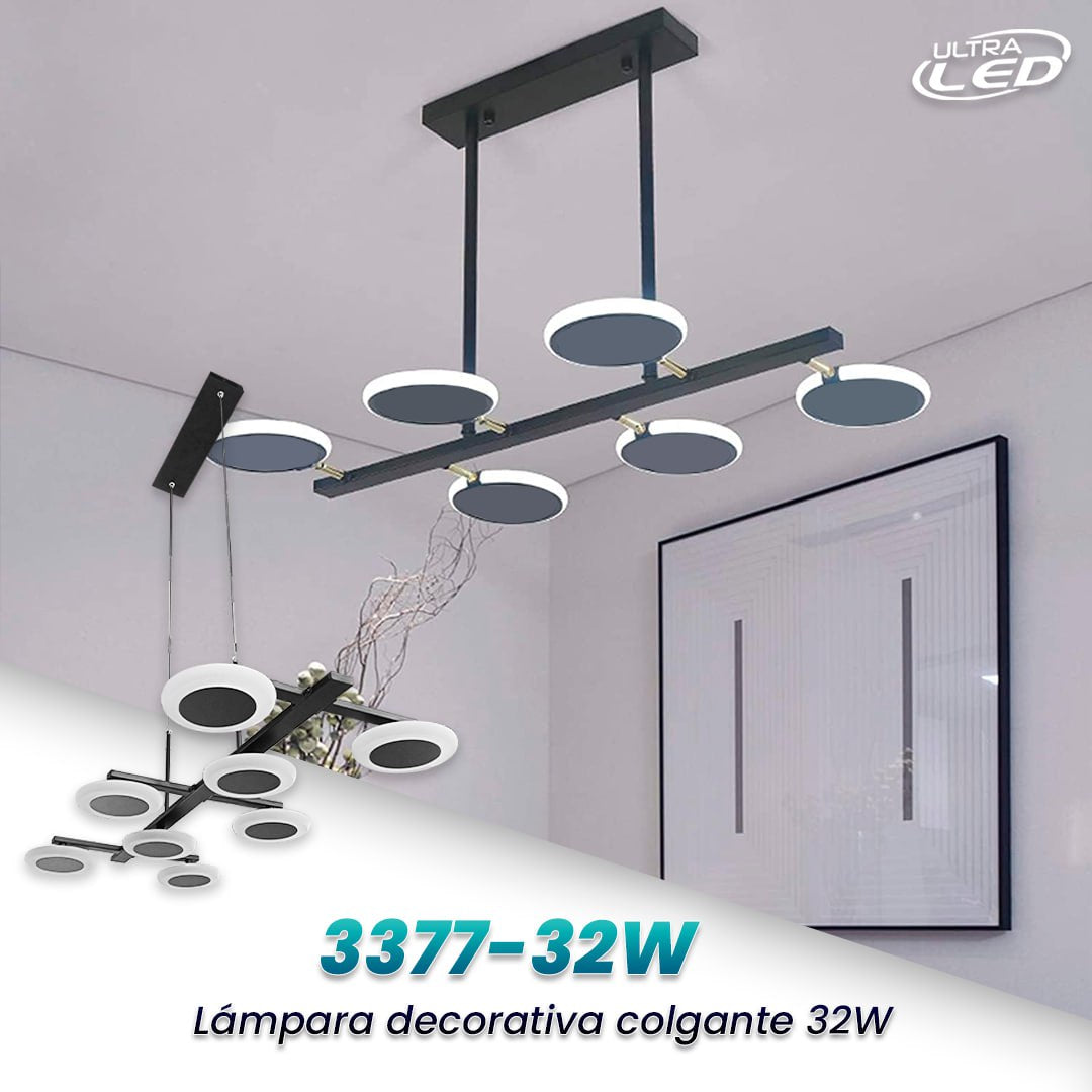 LAMPRA COLGANTE 32W MODELO 3377-32W – GRUPO ULTRA LED